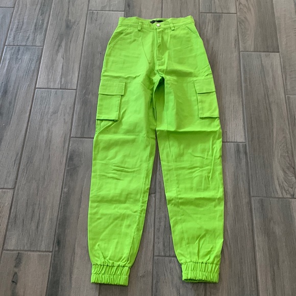 Missguided | Pants & Jumpsuits | Missguided Lime Green Pants | Poshmark